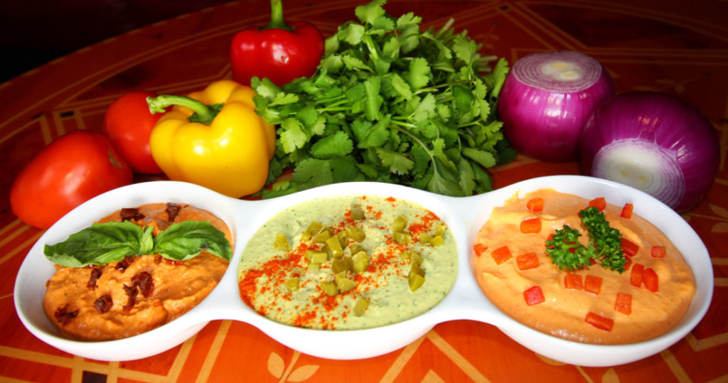 Trio Dip - PAYMON'S Fresh Kitchen and Lounge - Mediterranean Restaurant ...